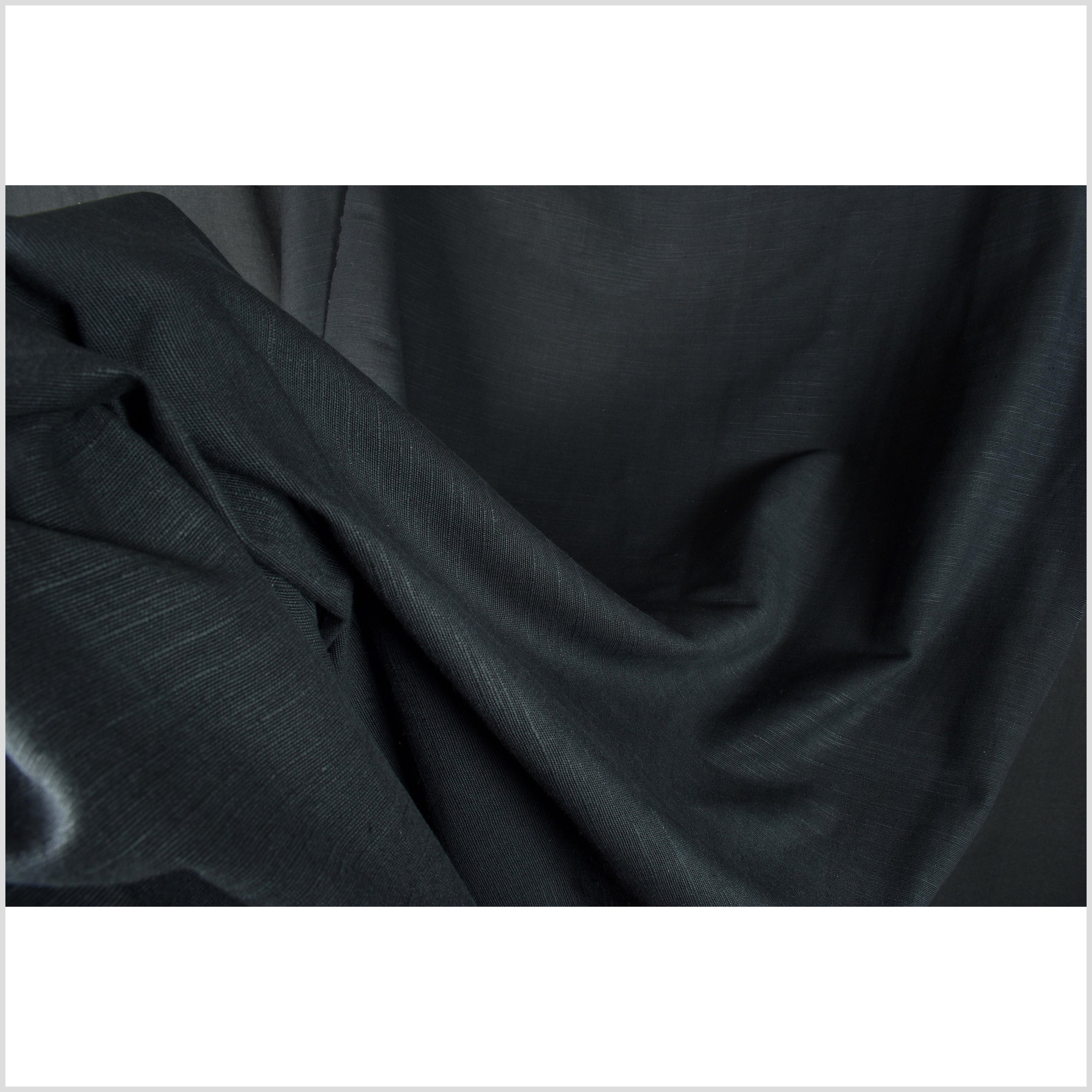 black cotton fabric by the yard