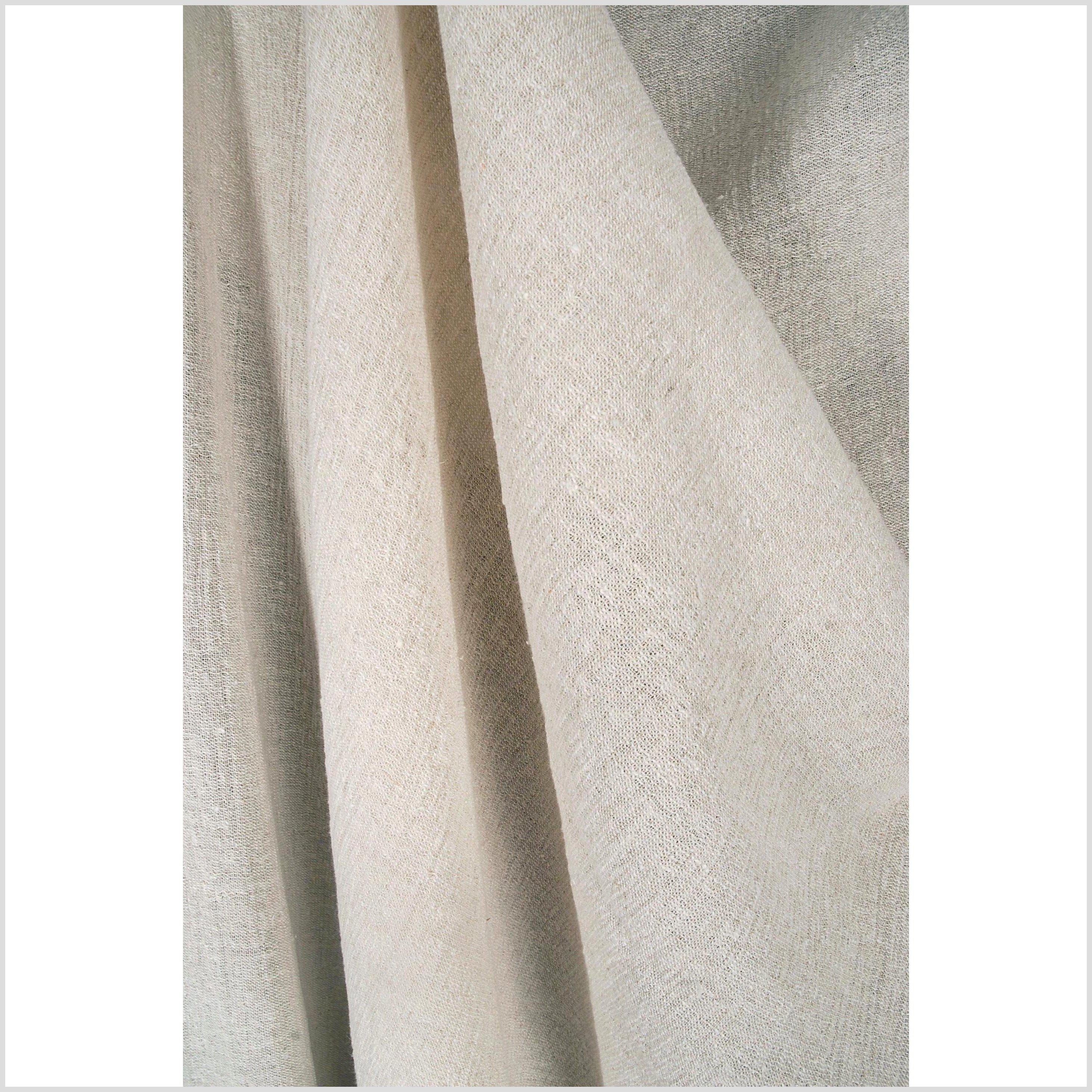 Lightweight cotton and hemp neutral beige sheer gauzy fabric, sold by ...