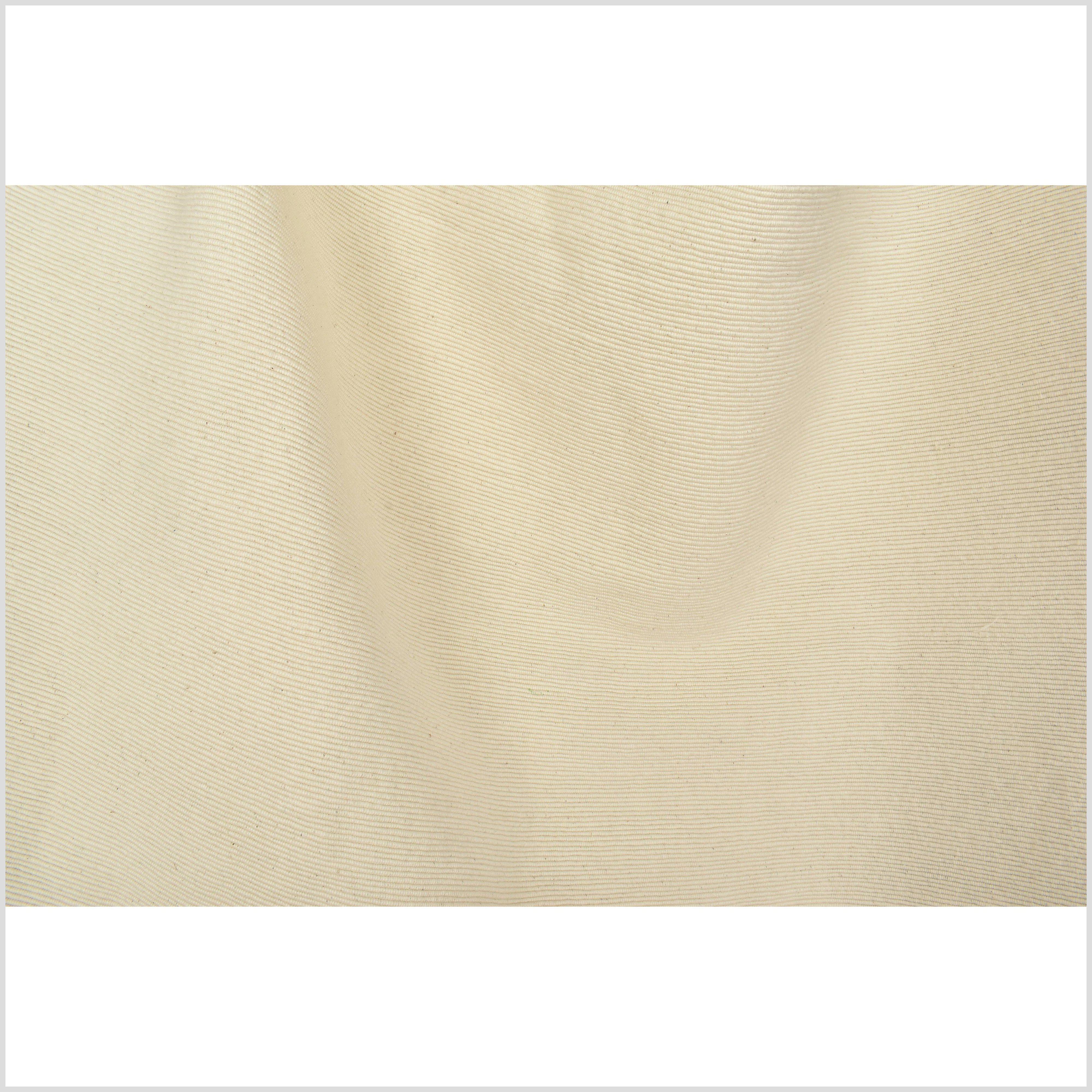 Super thick ivory color 100% pure cotton fabric with extreme texture ...